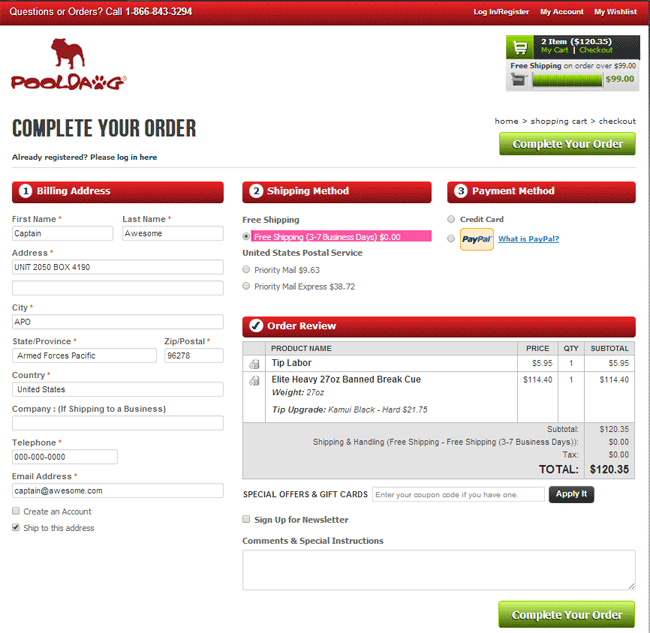 Free Shipping For Military Addresses at PoolDawg! - PoolDawg Academy